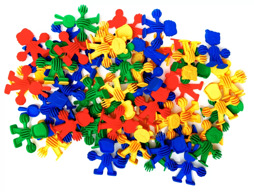 Rubber animal figurines 5 x 4 cm (500g) | Bouhon